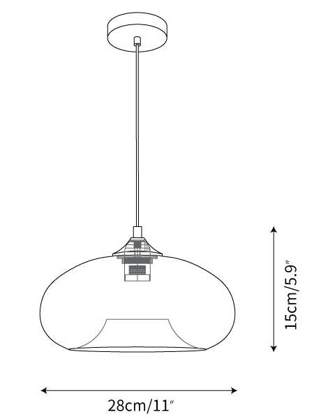 Bella Glass Pendant Lamp